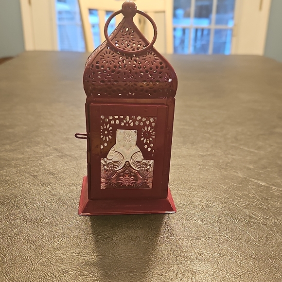 India Artisan | Accents | Hand Crafted Elegant Red Metal Lantern | Poshmark